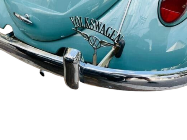VW Split Oval Beetle Bug Bus Eagle Bumper Emblem Accessory, Chrome ...