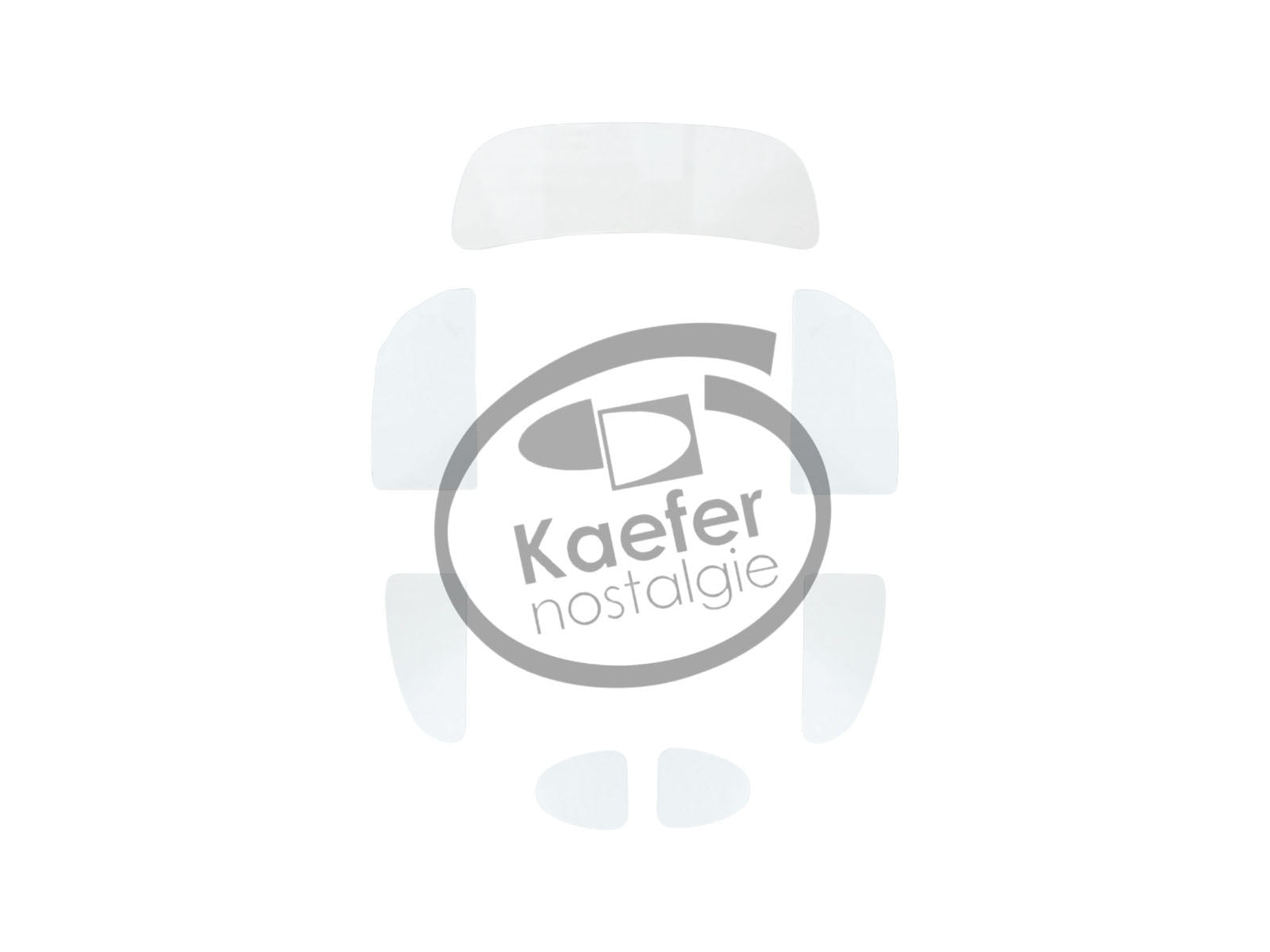 VW Split Beetle Bug Window Glass Kit, No Logo, 1949-1952 – Kaefer-Nostalgie